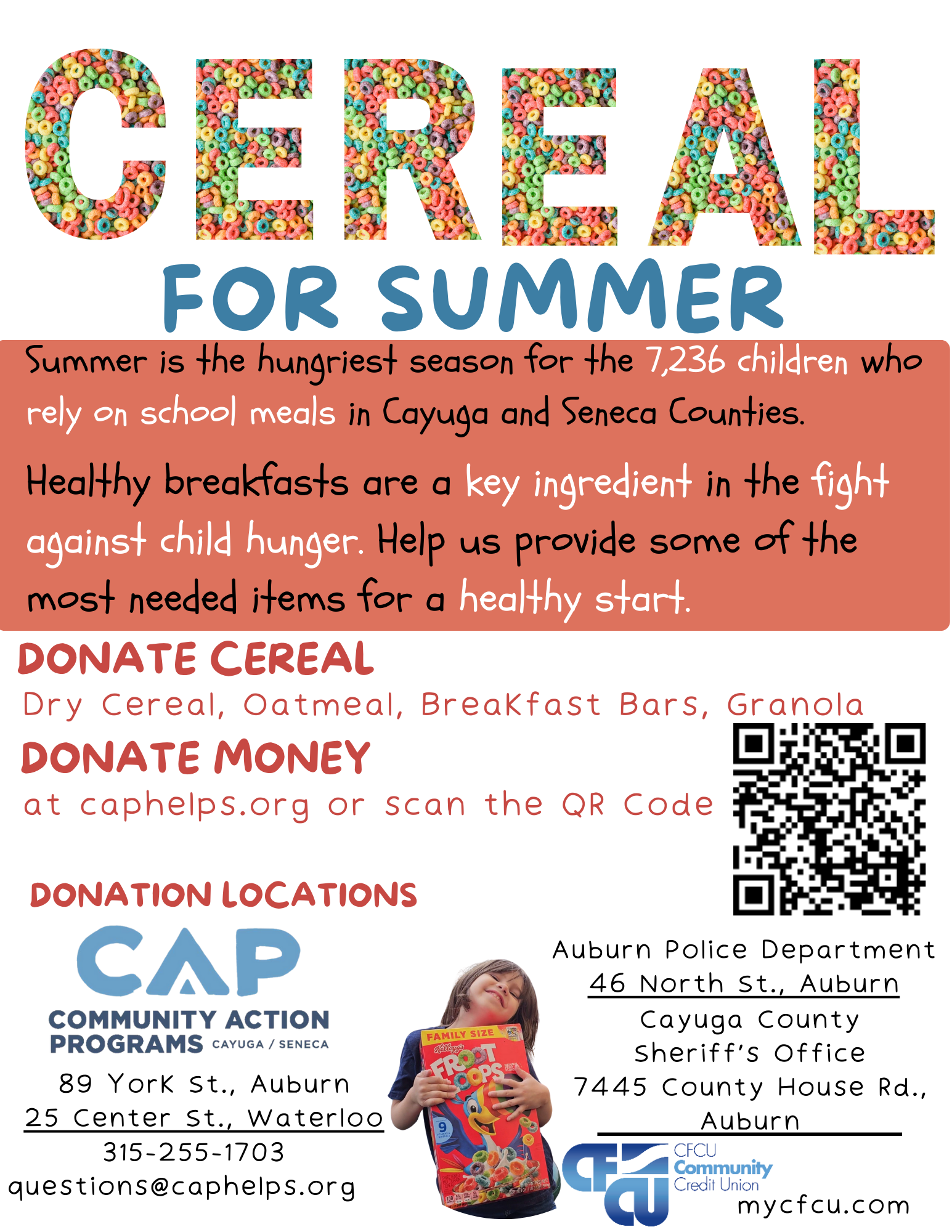 Cereal for Summer – CAP Cayuga/Seneca